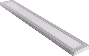Přisazené LED svítidlo ALENA, 48 W, 4100 lm, 4000 K, stříbrná, 114,7 x 16,1 cm