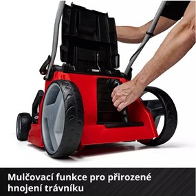 EINHELL Rotační sekačka AKU 43 cm GE-CM 43 LI M Kit (2x4 Ah)