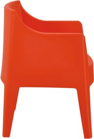 Sada 4 ks židle Bartal – oranžová