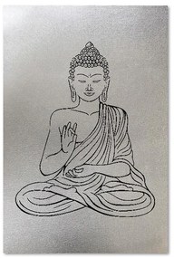 Obraz na plátně Silver Buddha Zen Spa - 80x120 cm