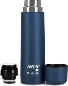NILS Camp NC3803 modrá / Termoska / 500 ml / nerezová ocel / 12 h tepl