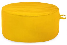 Taburetka Circolo žlutá plyš - Výprodej