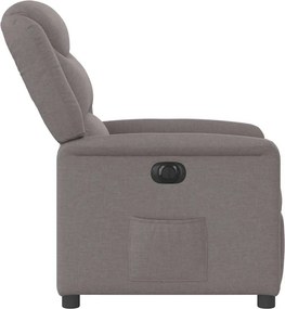 Elektrické polohovací křeslo taupe textil 3303181