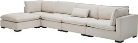 XXXLutz ROHOVÁ SEDAČKA, textil, krémová Livetastic - Sedací soupravy - 000454002702