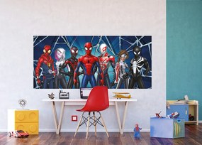 Dětská vliesová fototapeta na zed' Marvel Spider-Man – Celý tým, Disney | 202 x 90 cm | DFTDNH 5500