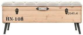 vidaXL Úložná lavice 110 cm masivní jedlové dřevo
