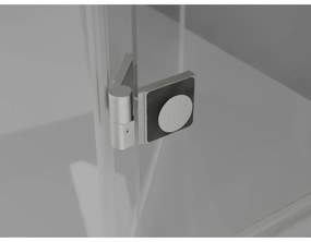 Mexen, Mexen Lunar L Otočné pravé sprchové dveře 80 cm, transparentní, broušený nikl - 834L-080-000-97-00-P