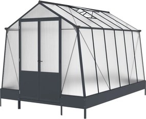 Hliníkový skleník Lilia 2,5 x 3,7 m CoverTech antracitový
