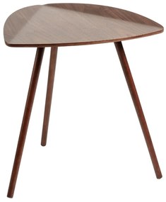 DNYMARIANNE -25% Ořechový odkládací stolek Kave Home Damasc 45 x 47 cm