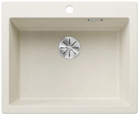 Blanco Pleon 6, silgranitový dřez 615x510x220 mm, 1-komorový, jemná bílá, BLA-527137