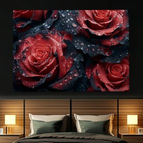 Obraz na plátně - Růže, tajemní sousedé FeelHappy.cz Velikost obrazu: 90 x 60 cm
