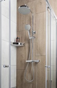 Aqualine, LIGA sprchový sloup s termostatickou baterií, chrom, SL533