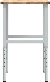 Pracovní stůl 80 x 60 x (71,5–98) cm masivní dubové dřevo 3309716