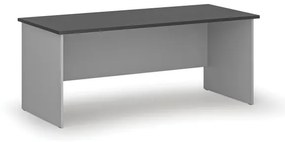 Kancelářský psací stůl rovný PRIMO GRAY, 1800 x 800 mm, šedá/grafit