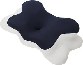 Powerton ERGO ELVIA modrá / Ergonomický polštář / PU pěna / snímatelný