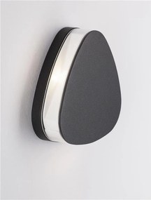 NV 9492600 Venkovní nástěnné svítidlo PARRIS antracitový hliník a čirý akryl LED 7.5W 3000K 220-240V 170st. IP65 - NOVA LUCE