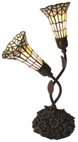 Tiffany stolní lampa Carillon – 34x25x58 cm