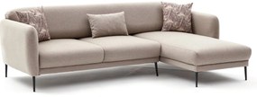 Hanah Home Rohová pohovka VENUS krémová pravá 825BLC2764