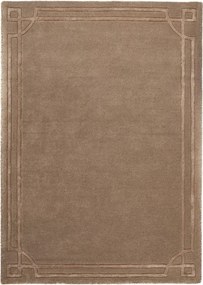 Hnědý ručně tkaný vlněný koberec 120x170 cm Gatsby – Flair Rugs