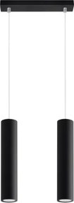 Lustr SOLLUX Lagos 2 GU10 2x40W bez zdroje SL.0328 černá