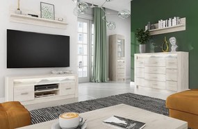 Casarredo - Komfort nábytek Televizní stolek INDIANAPOLIS I-9 jasan bílý