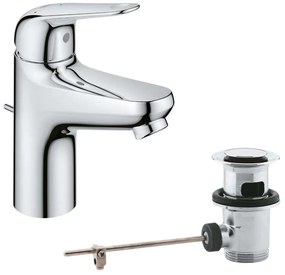 Grohe Swift - Umyvadlová baterie, s výpustí, studený start, chrom 24322001