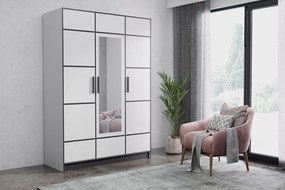 Szafa otwierana Roj3D - 156,4x205x39 cm bílý