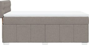 Box spring postel s matrací taupe 100 x 200 cm textil 3286990