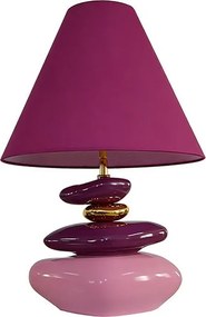 Designová stolní lampa Kalpana 60 cm růžová