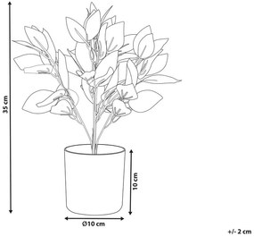 Umělá rostlina v květináči 35 cm TRADESCANTIA Beliani