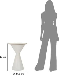 Odkládací stolek White 44 cm mramor/bílý