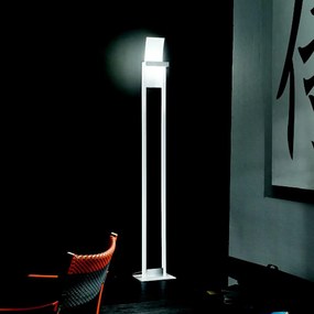 Linea Light 4894 Wood, italská stojací lampa 1x120W, bílé dřevo/bílé sklo, 180cm