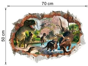 Samolepka na zeď Dinosauři Jurský Park