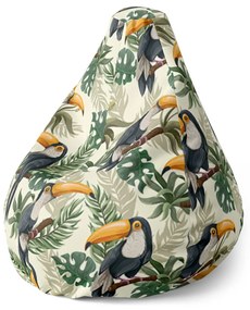 Sablio Sedací vak Pear Tukan - 70 x 95 x 15 cm