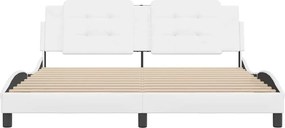 Rám postele bez matrace Zadar bílý 180x200 cm umělá kůže 3208199
