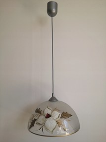 Závěsná kuchyňská lampa -LINKA-Květina Bílá