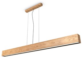 Závěsné lineární dřevěné svítidlo nad stůl woodLED Linus  Závěsné lineární dřevěné svítidlo nad stůl woodLED Linus Délka: 1600 mm, Dřevodekor: Dub…