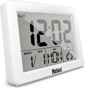 Mebus 25738 Quartz Alarm Clock / Budík / 3 x AAA