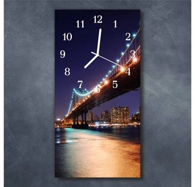 Nástěnné hodiny obrazové na skle - Most