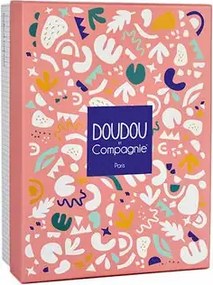 Doudou Dárková sada - Plyšový muchláček dinosaurus oranžový 25 cm / od