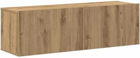 Sada 7 kusů nástěnné TV skříňka dub artisan kompozitní dřevo 3329016