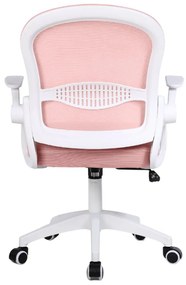 Dětská otočná židle Neoseat JUNI 011 — látka, růžová