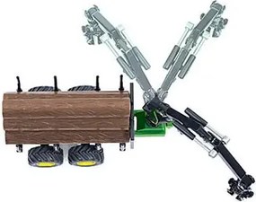 SIKU Farmer - Traktor John Deere s lesním přívěsem / 1:50 / od 3 let