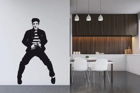 Lepy.cz Samolepka na zeď Elvis Velikost (šířka x výška): 68x120cm, Barevná varianta: Světle růžová