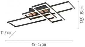 JUST LIGHT. 14051-79 - LED Stropní svítidlo AKUSTIKA LED/20,5W/230V dub/černá