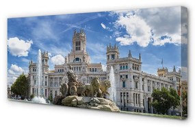 Obrazy na plátně Spain Fountain Palace Madrid 100x50 cm