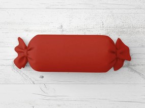 Biante Polštář válec bonbon Rongo RG-088 Cihlově červený 15x40 cm