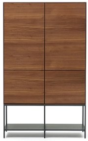 Hnědá skříň v dekoru ořechu 97,5x160x40 cm Vedrana – Kave Home