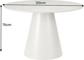 Kulatý jídelní stůl Belinda 120 cm šedý
