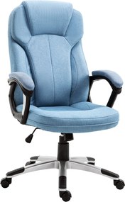 Vinsetto Kancelářská židle Počítačová židle Otočná židle Výškově nastavitelná Houpací funkce s opěrkou hlavy a polstrovanými područkami Ergonomická Sv